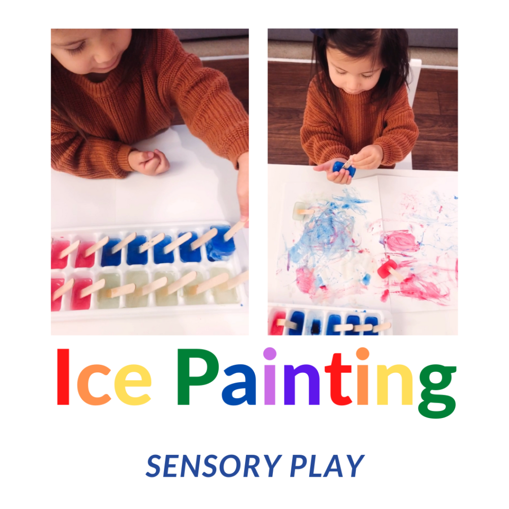 Winter Ice Painting For Kids